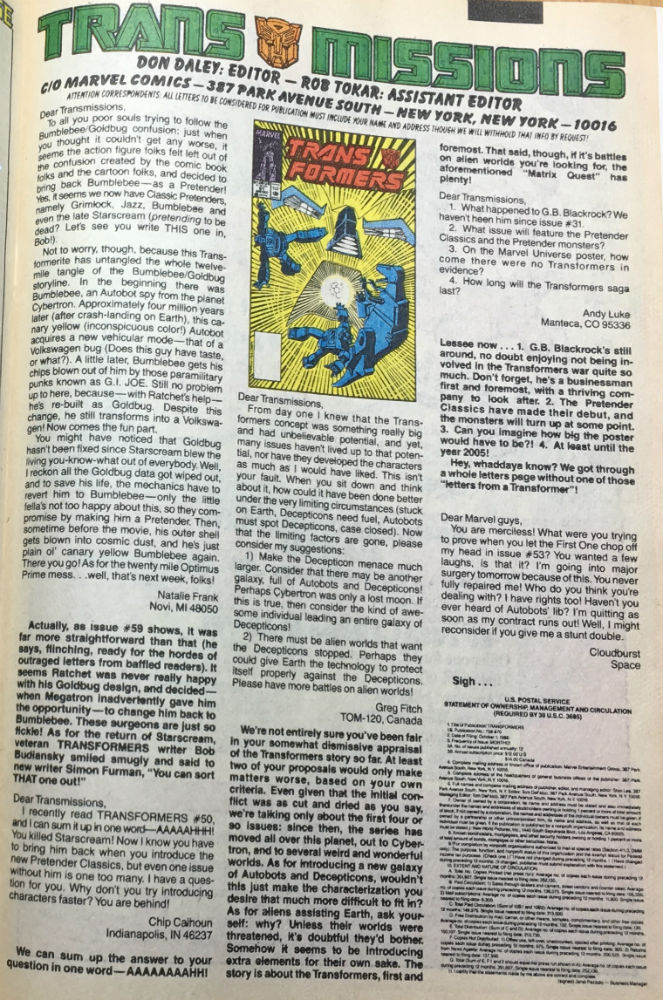 Transformers Review Issue 60: Yesterday’s Heroes! - YOSHICAST